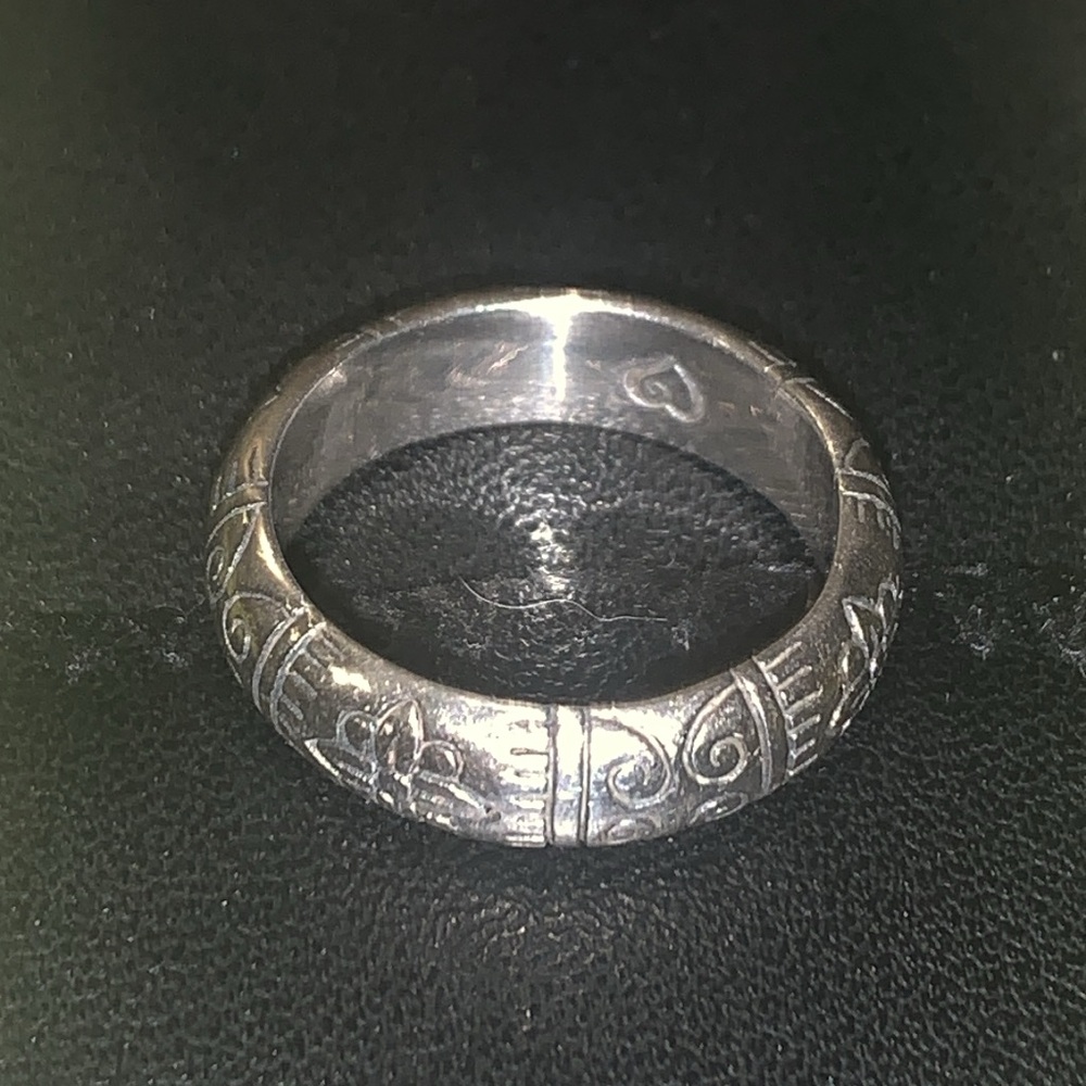 Brighton Engraved 825 Ring - Gem